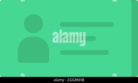 Business card contact information icons. Vector illustration Stock ...