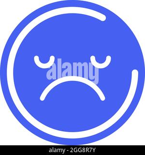 A vector cartoon illustration of a bored and sad boy wearing farmer ...