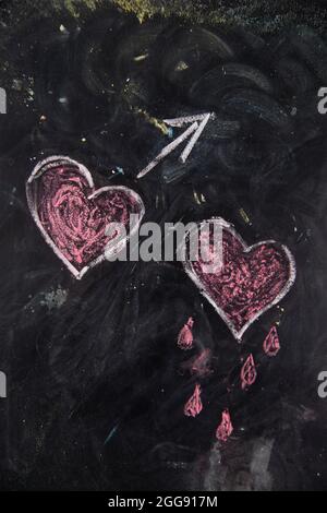 Graphical representation of icons representing the love relationship ...