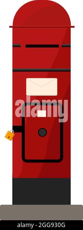Letter box, illustration, vector on a white background Stock Vector ...