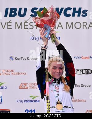 Czech Marketa Davidova won IBU summer biathlon World Championships ...