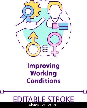 Working terms abstract concept vector illustrations Stock Vector Image ...