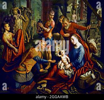 The adoration of the kings,1560 Pieter Aertsen 1508-1575 Dutch, The Netherland ( Altar ...