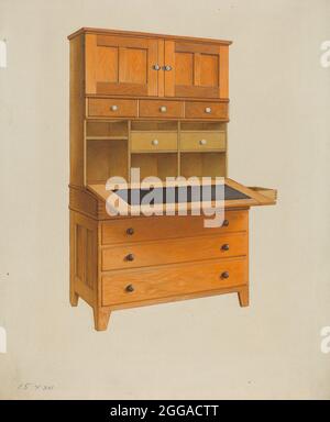 Shaker Secretary Desk, c. 1937 Stock Photo - Alamy