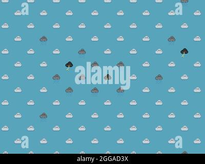 Pixel 8 bit cloud - high res 4k wallpaper Stock Photo - Alamy