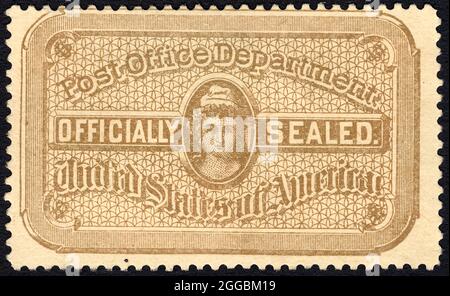 Post Office seal, 1889 Stock Photo - Alamy