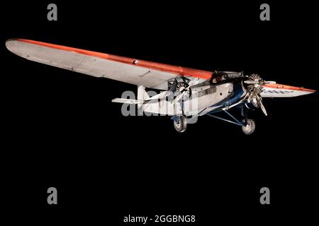 Ford Trimotor Airplane in Flight, circa 1930 Stock Photo - Alamy