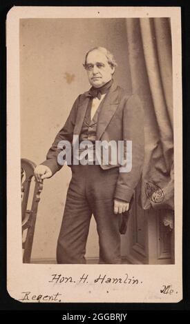 Portrait of Hannibal Hamlin (1809-1891), 1857 Stock Photo - Alamy
