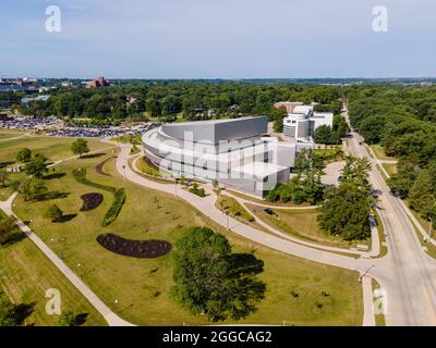 Hancher Auditorium: Aerial photograph of the beautiful University of ...