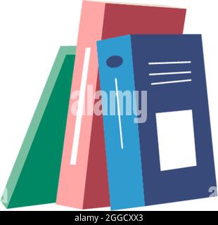 pile text books isolated icon vector illustration design Stock Vector ...