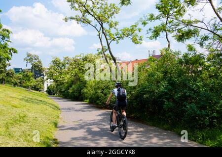 Parukarka park, Zizkov, Prague, Czech Republic Stock Photo - Alamy
