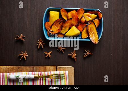 carrots and mango with anis Stock Photo - Alamy