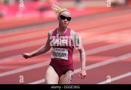 August 31, 2021: Kym Crosby from USA at 100m during athletics at the ...