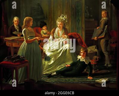 Portrait of Aernout van Beeftingh, his Wife Jacoba Maria Boon and their ...