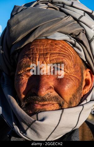 Friendly old Hazara man, Unesco National Park, Band-E-Amir National ...