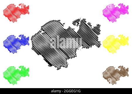 Nordwestmecklenburg district (Federal Republic of Germany, rural ...