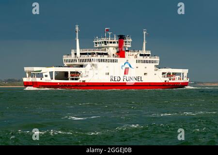 Red Eagle one of Red Funnel's Isle of Wight roll-on, roll-off ferries ...