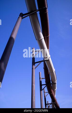 Bearing and architectural metallic structures of a park water Stock ...