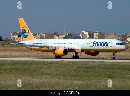 Condor Boeing 757-330 (REG: D-ABON) still wearing the Hearts Livery ...