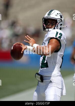 August 28, 2021 - Hawaii Rainbow Warriors defensive back Eugene Ford #8 ...