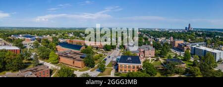 Aerial photograph of Drake University, a liberal arts university in Des ...