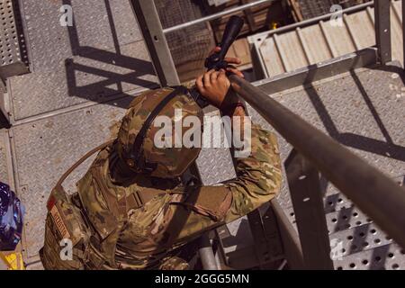 U.S. Marine Corps Cpl. Chris Hord, a force reconnaissance Marine with ...