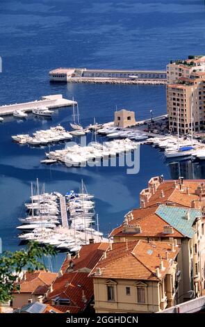 MONACO PRINCIPALITY OVERVIEW ON THE HARBOUR Stock Photo - Alamy