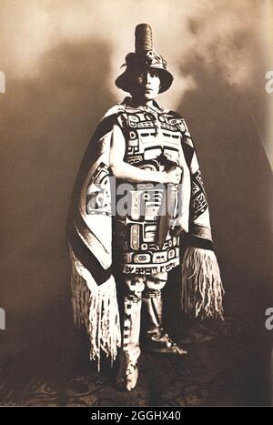 Vintage Tlinglit Native American Photograph - Chief Ano-Tlosh - Chief ...