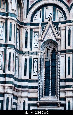 Florence Cathedral Gothic trefoil arched windows and twisted columns ...