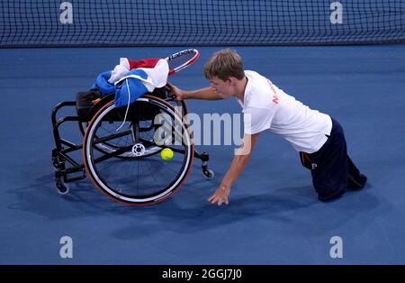 Niels Vink of the Netherlands during the wheelchair men's singles ...