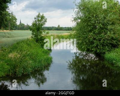 Hohe Hase with Kloster Lage near Rieste in the background, Osnabrücker ...