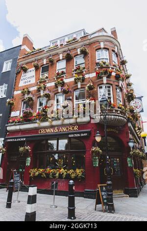 The Crown pub in Seven Dials district of London, England Stock Photo ...