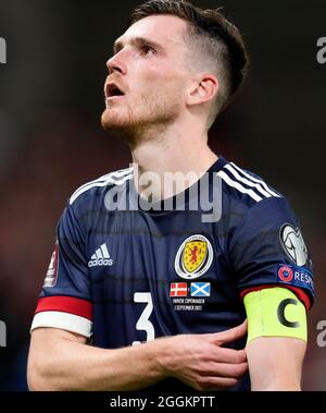 Scotland's Andrew Robertson after the 2022 FIFA World Cup Qualifying ...