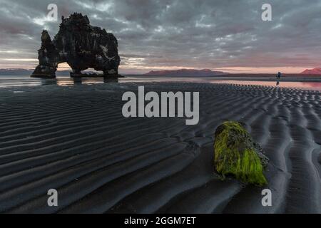 Hvitserkur at sunset, Iceland Stock Photo - Alamy