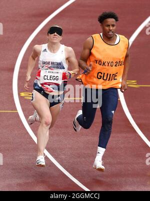 September 3, 2021, Tokyo, Japan: Libby Clegg GBR and her guide Chris ...