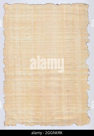 Macro of genuine handmade papyrus paper surface burned at the edges ...