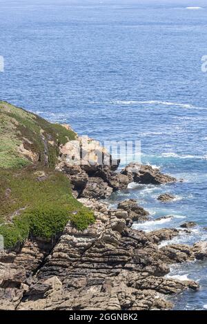 Beautiful coastline of the town of Ribadeo, Galicia, Spain Stock Photo ...