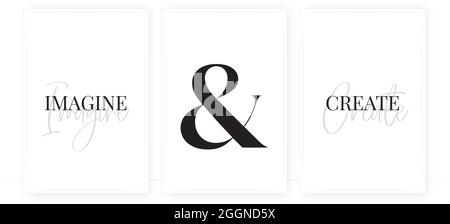 What you imagine you create, vector. Wording design, lettering ...