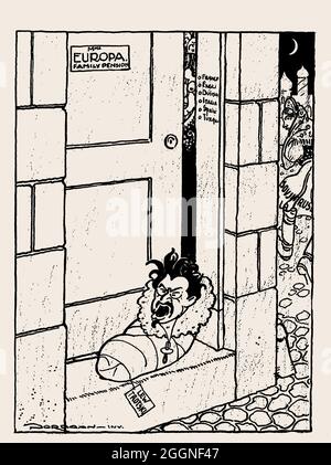 Caricature of Leon Trotsky Stock Photo - Alamy