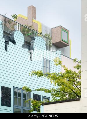 Blue House by FAT Architecture Stock Photo - Alamy