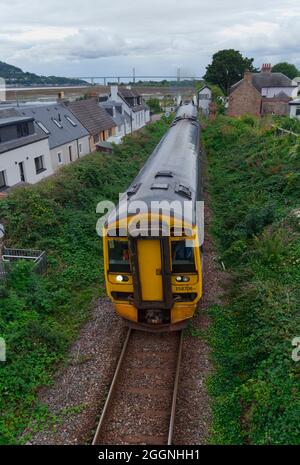 Inverness Scotland ScotRail the Clachnaharry Railway Swing Bridge fully ...
