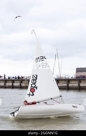 Sailing race at Tankerton Kent England Stock Photo - Alamy