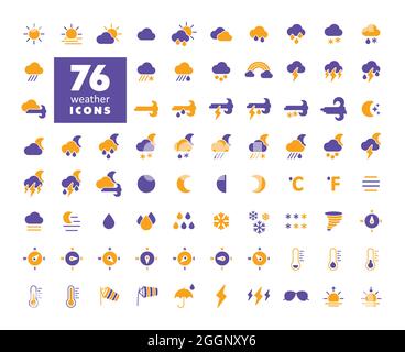 Raincloud with raindrop moon glyph icon. Meteorology sign. Graph symbol ...