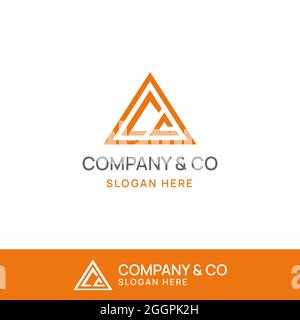 CC triangle monogram logo design ideas, creative initial letter logo ...