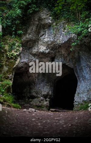 King Arthur's Cave, Symond's Yat, Summer 2021 Stock Photo - Alamy