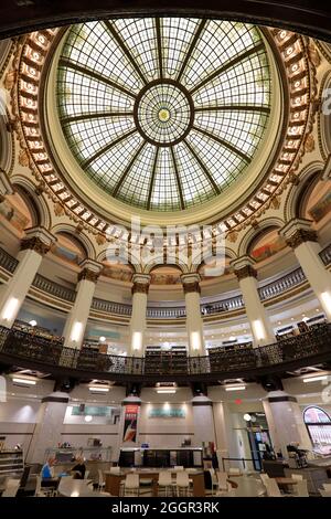 Interior of Heinen's Grocery Store the former Cleveland Trust Company ...