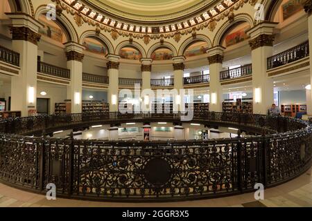Interior of Heinen's Grocery Store the former Cleveland Trust Company ...