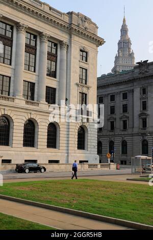 Howard M. Metzenbaum US Courthouse, opened in 1910, south entrance on ...