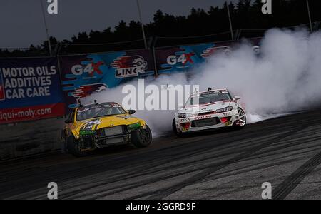 10-06-2021 Riga, LAtvia Sport car drifting on the ground Stock Photo ...