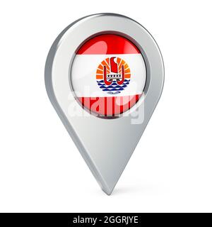 French Polynesia map on white background with clipping path Stock Photo ...